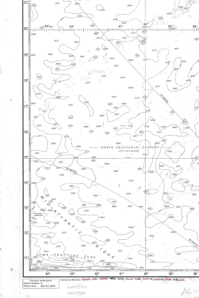 Admiralty 4115 Arquipelago Dos Acores Arquiepelago De Cabo Verde Chart ...