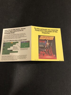 Nintendo Power Nes Insert Pmg-qu-usa | eBay