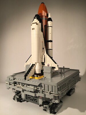 Custom LEGO Crawler and Mobile Launch Platform with Space Shuttle Kit ...