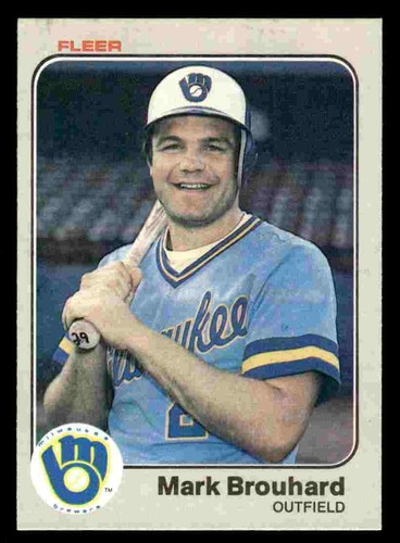 1983 Fleer Mark Brouhard #28 - Milwaukee Brewers | eBay