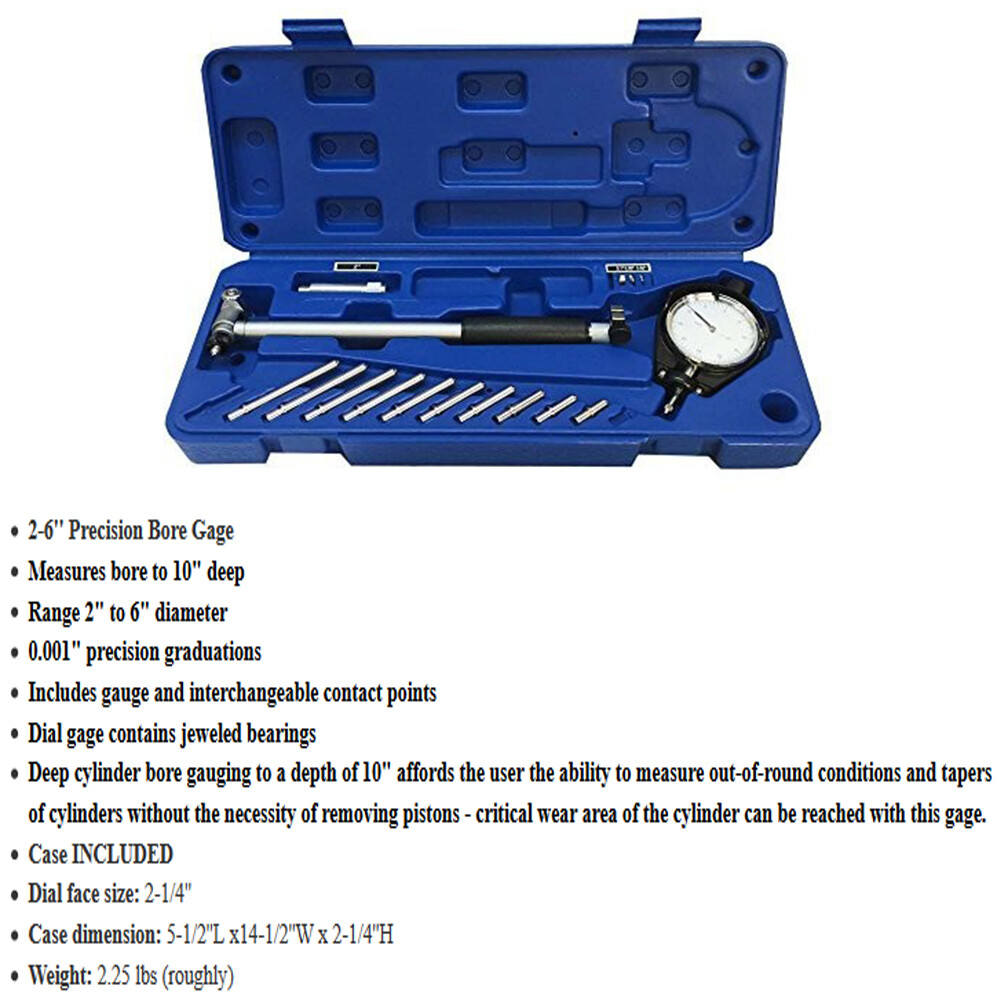 ENGINE CYLINDER HOLE DIAL INDICATOR BORE GAGE GAUGE-SELECT ANY RANGE | eBay