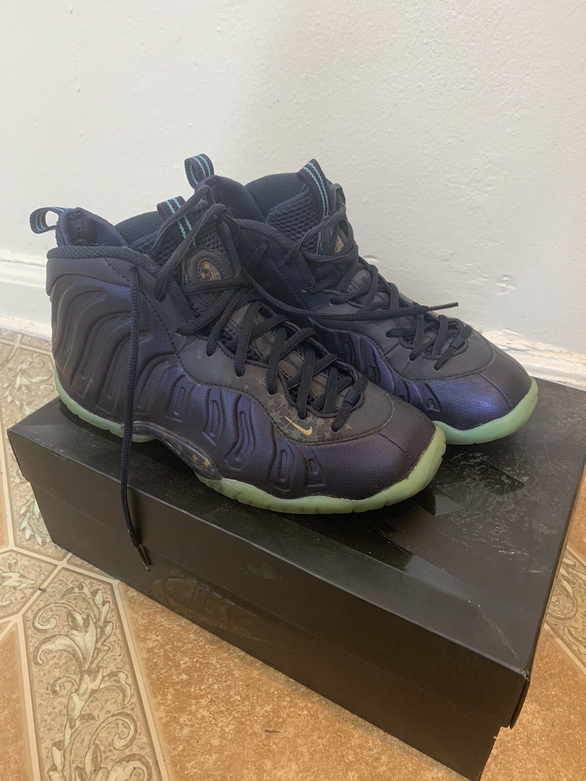 Size 6.5 - Nike Foamposite Blue for sale online | eBay
