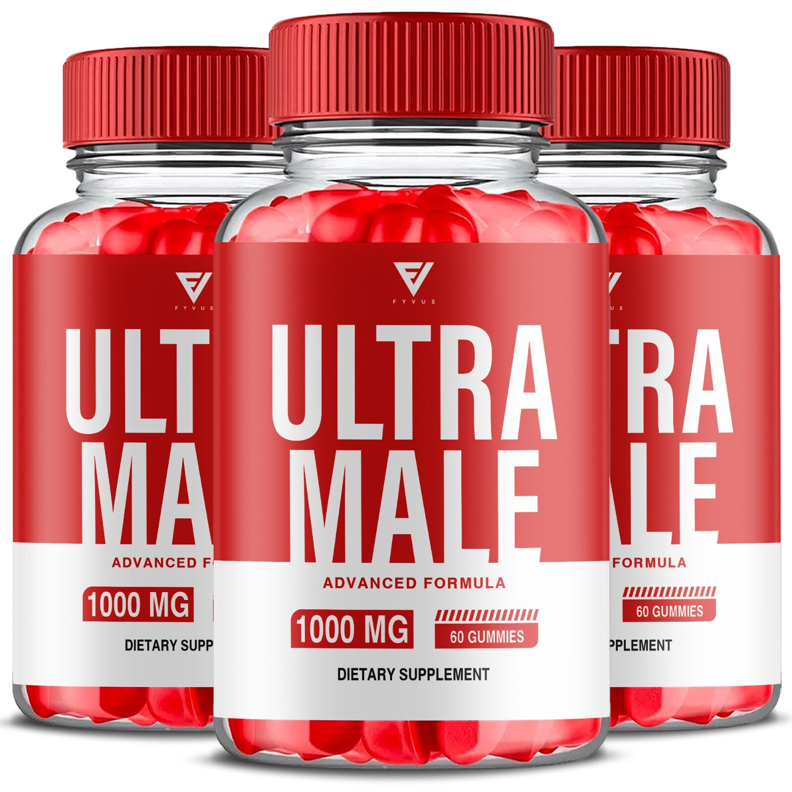 (3 Pack) Ultra Male Gummies Ultra Male Performance Supplement (180 ...