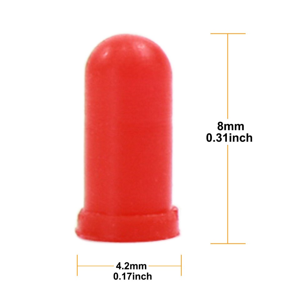 XPT01 100pcs Caps / Covers for 3mm Grain of Wheat Bulbs LEDs Mixed ...