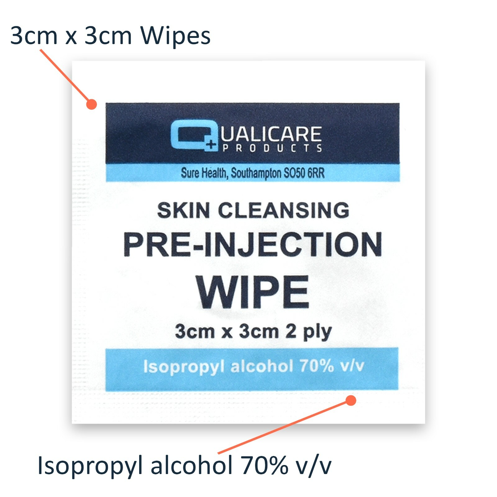 70% IPA Alcohol Wipes Pre-Injection Swabs Skin Cleaning Hygiene Wipes ...