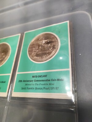 1969 NATO -SACLANT - 20th Ann. Supreme Allied Commander Atlantic Bronze ...