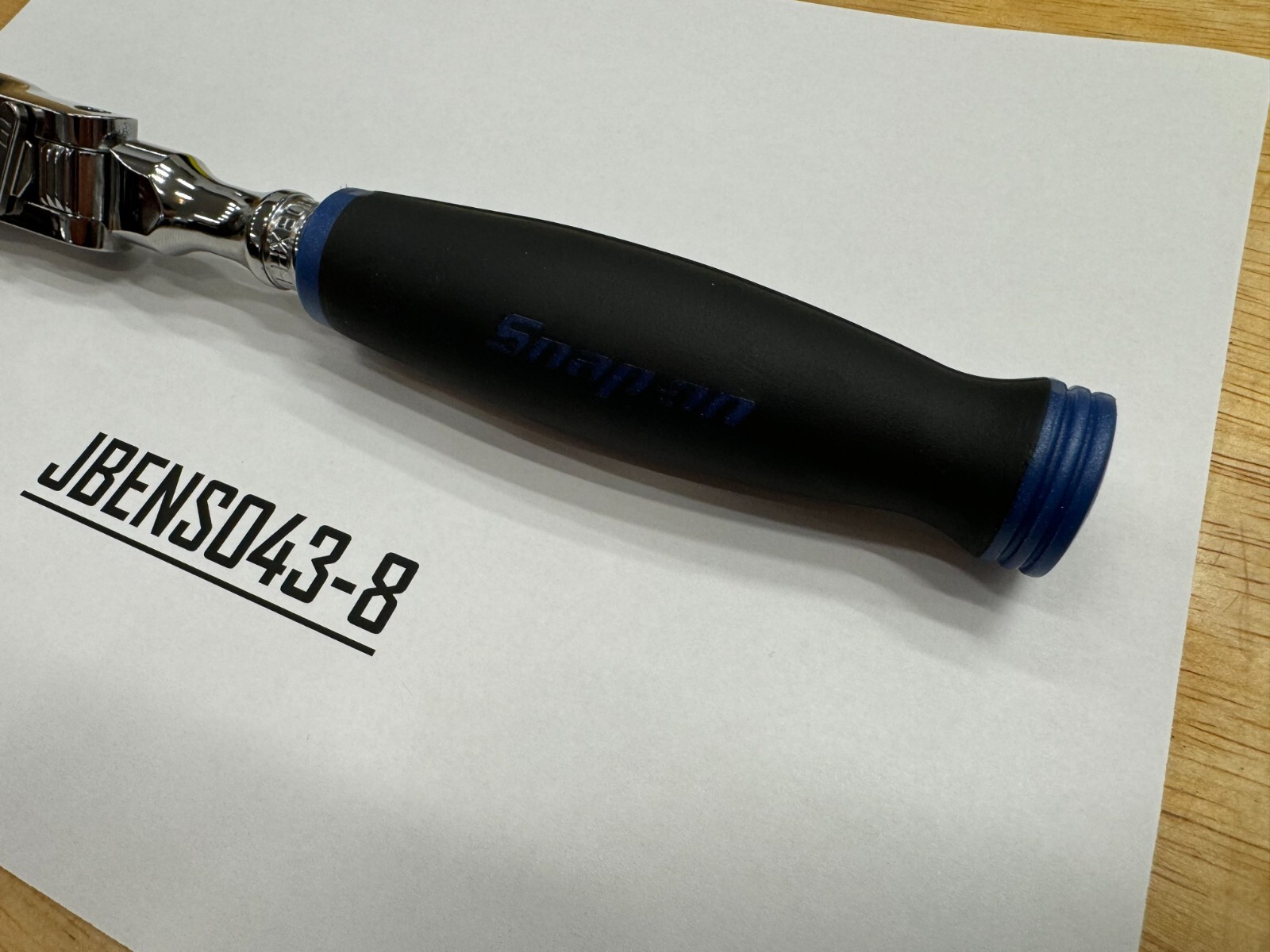 Snap-on Tools POWER BLUE 3/8" Drive Soft Grip Locking Flex Head Ratchet ...