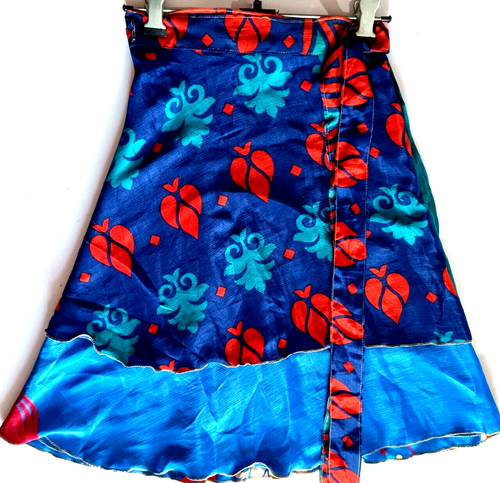 Jupes vintage Sari Magic Wrap multicolores jupe hippie bohème mini-jupe ...