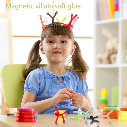 Magnetic Humanoid Toy Colorful Refrigerator Magnets Set for Stress ...