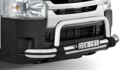 Genuine Toyota Hiace LWB and LWB Crew Alloy Nudge Bar Jan 05 - Feb 19 ...