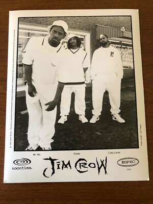 Jim Crow Rap Group with Cutty Cartel, Polow & Mr. Mo 8x10 Rare Press ...