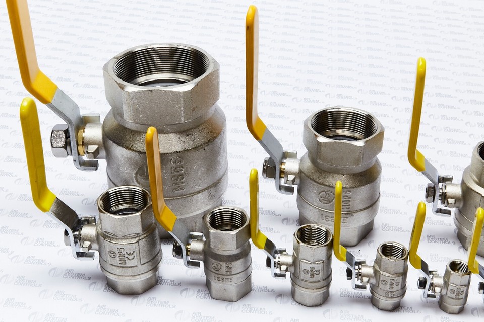 BSP Brass Ball Valve with Yellow Lever Handle - GAS Approved EN 331 ...