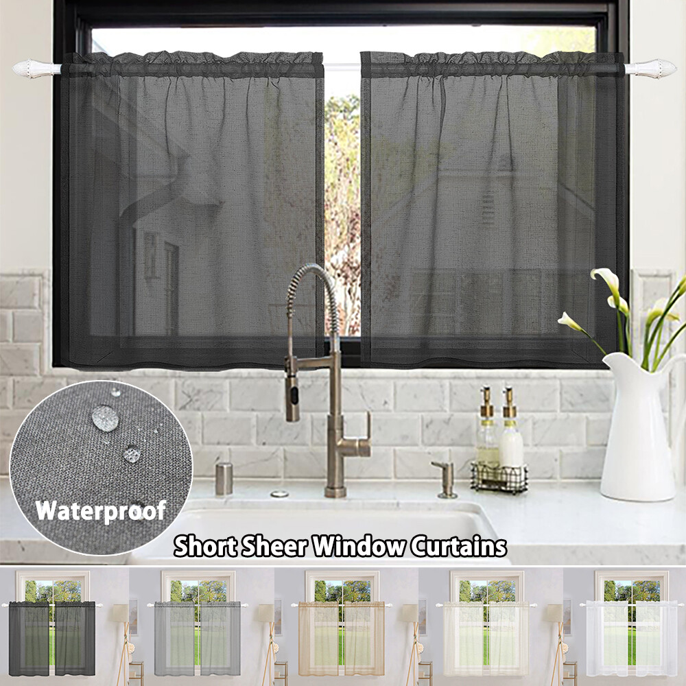Waterproof Window Curtain Cheap Clear Pebble Shower Curtain