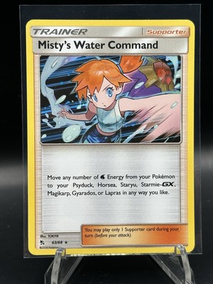 Misty's Water Command 63/68 Holo foil - Pokemon Cards Tcg trainer 2019 | eBay