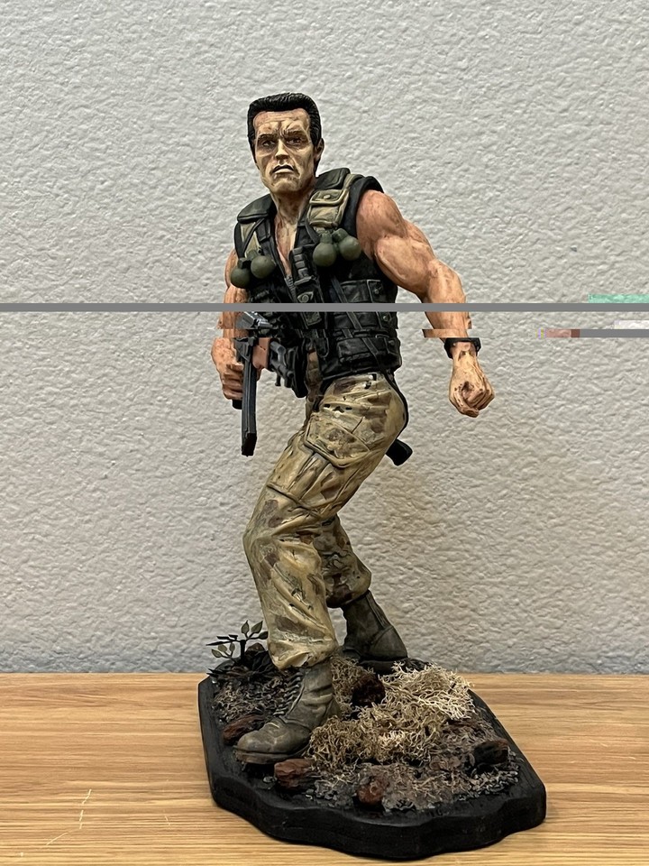 Built Painted 1/6 Commando John Matrix Arnold Resin Figure Model Garage ...