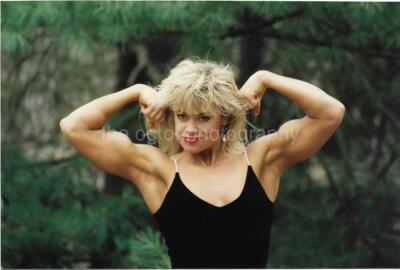 1980's 90's Found Photograph MARLA DUNCAN Color FEMALE BODYBUILDER EN ...