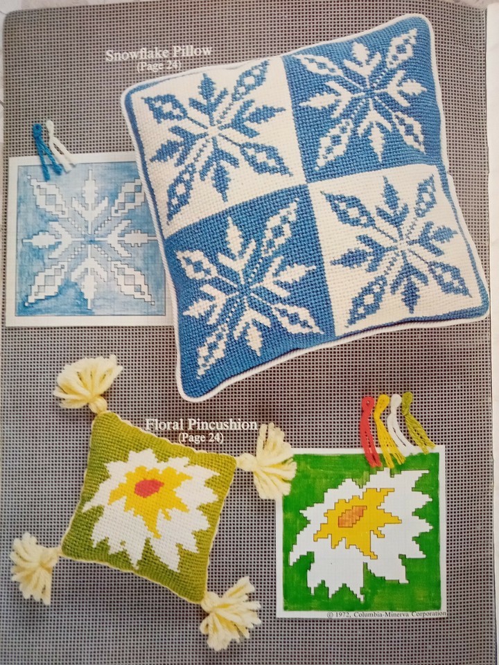 Columbia-Minerva Beginner's Needle Point Book 207 Margaret Boyles 1970s ...