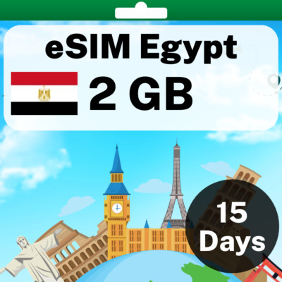 eSIM Egypt - 2 GB - 15 Days - Travel eSIM | QR code activation | eBay