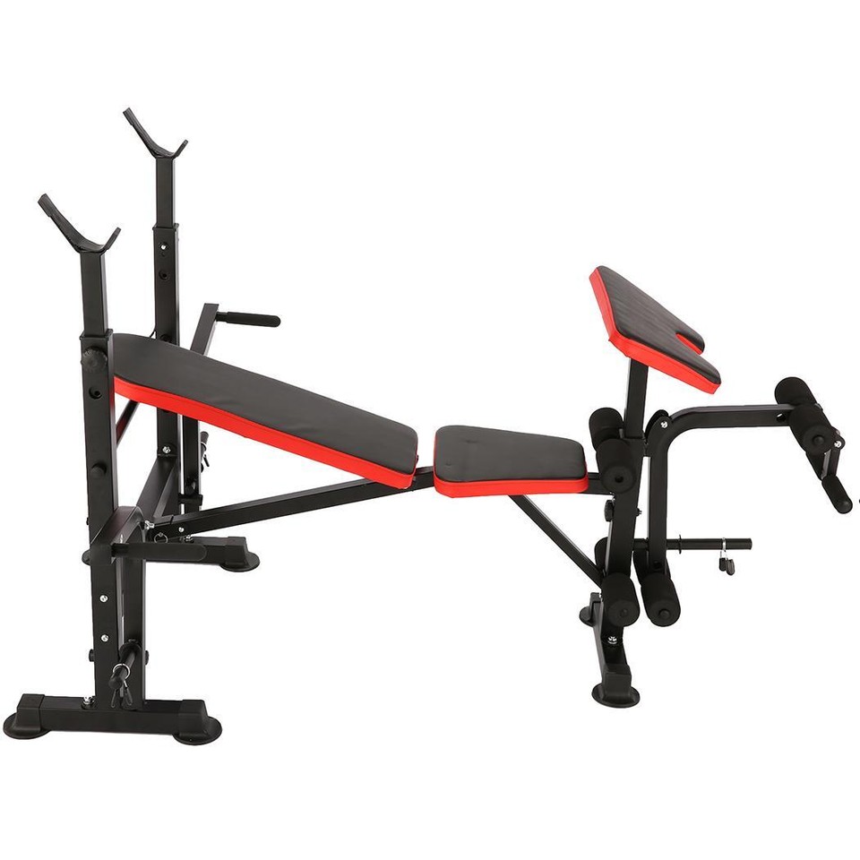 Full Body Workout Adjustable Weight Bench Folding Bench Press with ...