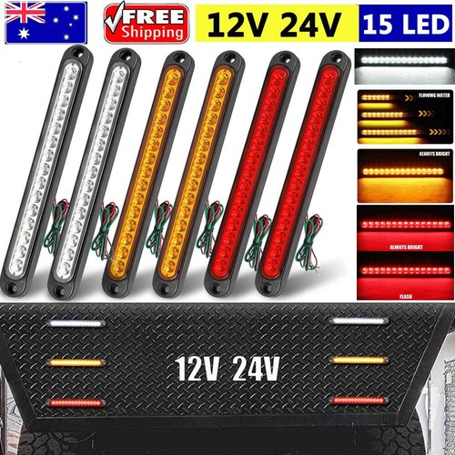 Tray Slim LED Tail Lights Stop Brake Indicator Reverse Strip Flowing ...