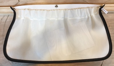 Sheet / Halyard Bag Cockpit Organizer White Sunbrella and Mesh 19" x 10 ...