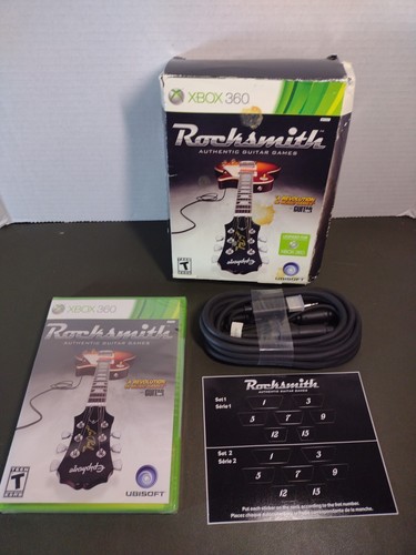 Rocksmith Microsoft Xbox 360 2011 Game With Real Tone Cable In Box ...