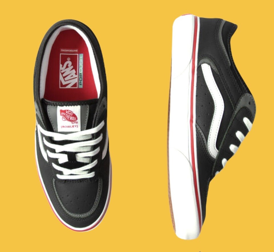 vans rowley pro classic Men’s 7 Black White Red New In Box | eBay