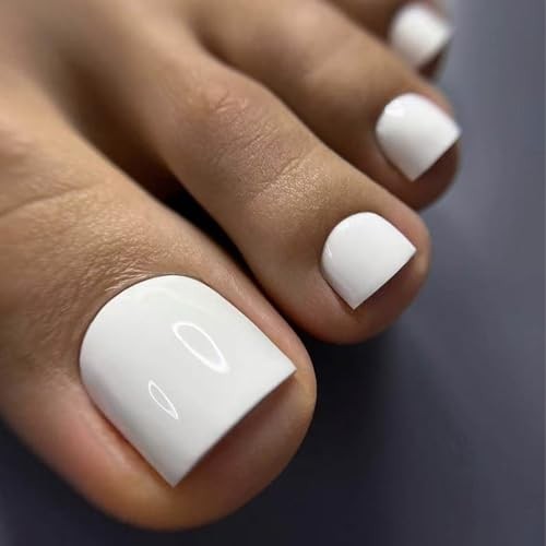 3 colors 72pcs toe press on nails short,toe nail press ons,press on | eBay