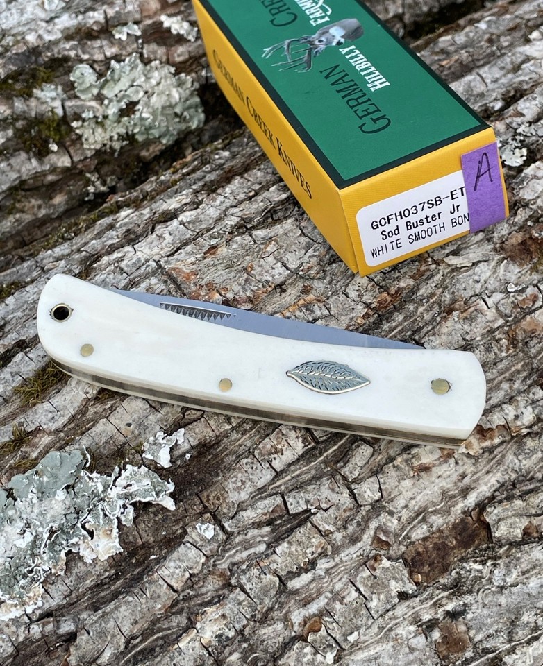 GERMAN CREEK *a SMOOTH WHITE SOD BUSTER JR KNIFE KNIVES | eBay