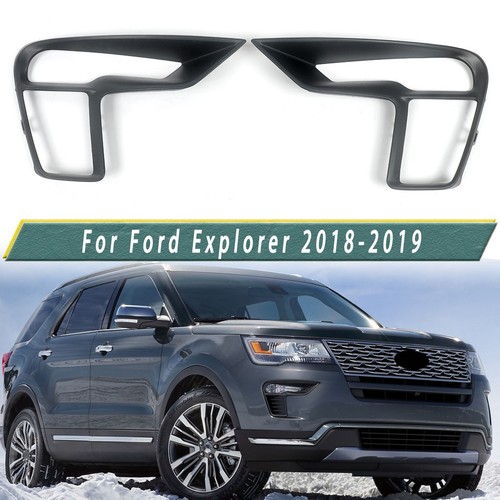 Fit For 2018-2019 Ford Explorer Front Fog Light Covers Bezels Left ...