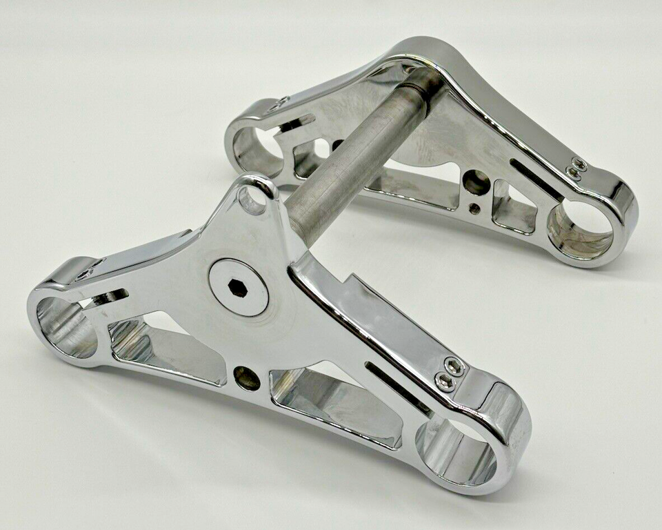 88-99 Harley FXR Sportster Dyna 39MM Mid-Glide Chrome Triple Tree Kit ...