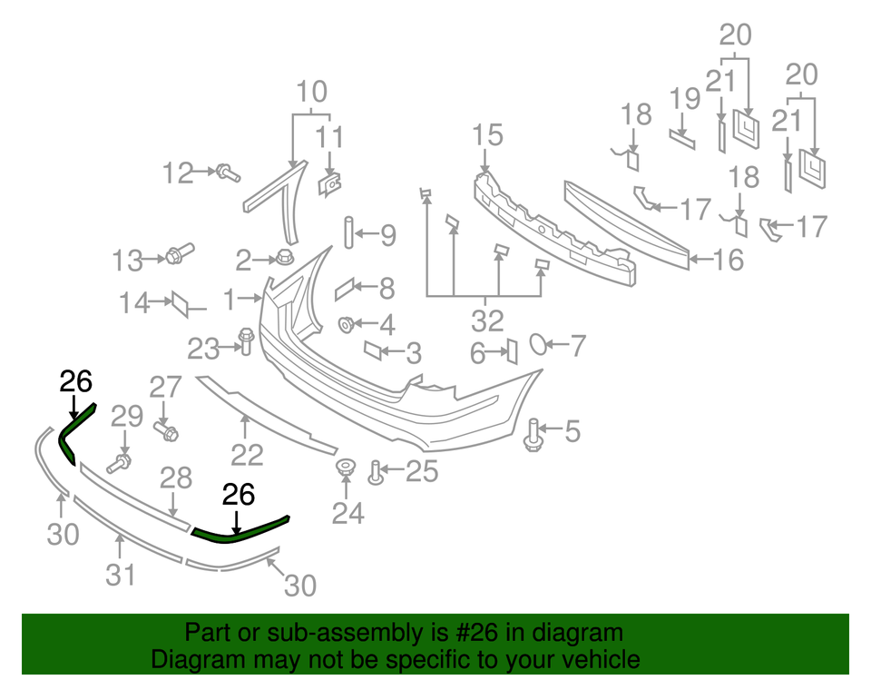 Genuine Hyundai Outer Molding 86684-3M000 | eBay