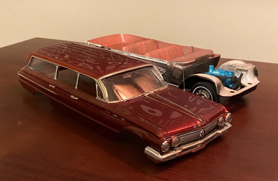 1962 Buick Invicta Estate Wagon Burgundy Iridescent 1/25 Resin Built ...
