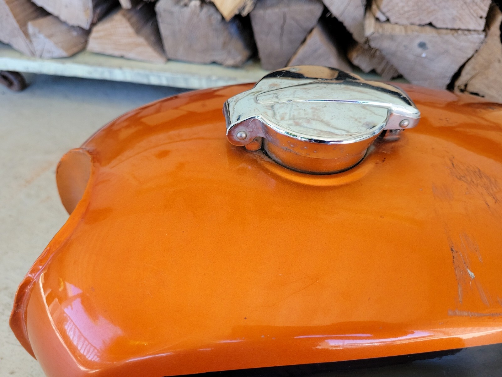 Vintage 1971 Honda CL450 K4 Scrambler Motorcycle Gas Tank Candy Topaz ...