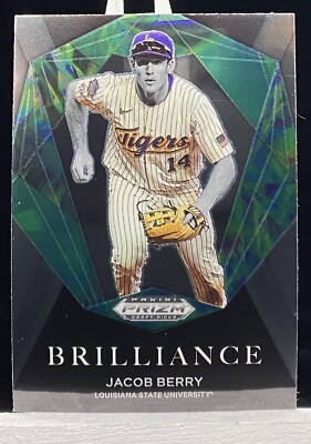 2022 Panini Prizm Draft Picks Jacob Berry Brilliance #BR-JB LSU A1023 ...