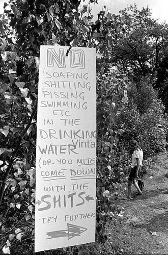 Thoughtful Sign at Woodstock Festival, 1969 Photo Print Poster | eBay