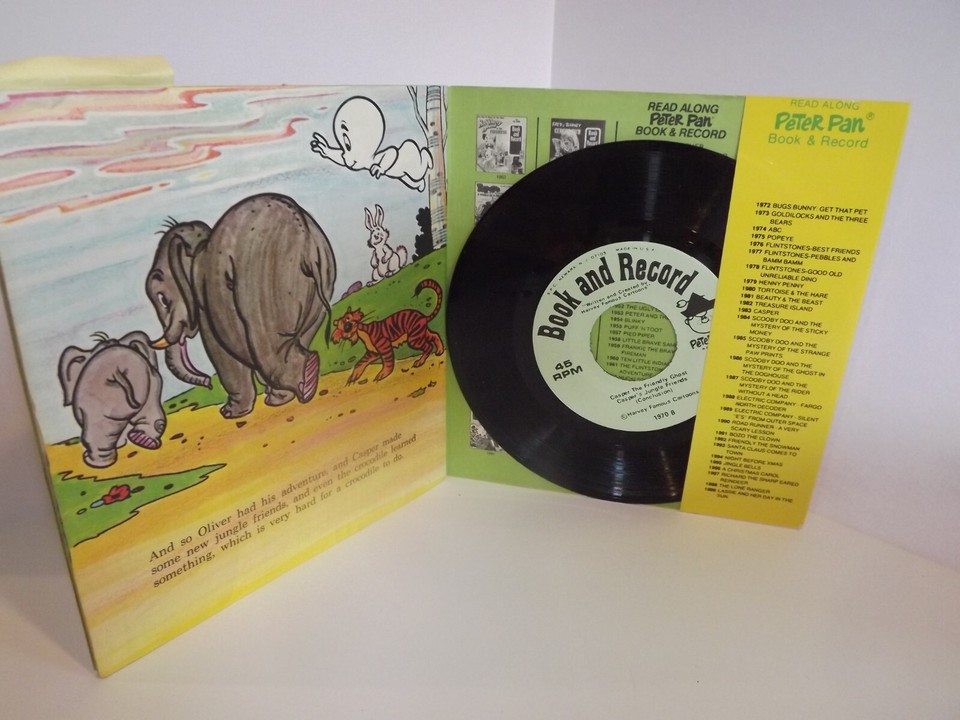 Casper the friendly ghost Peter Pan Book & Record | eBay