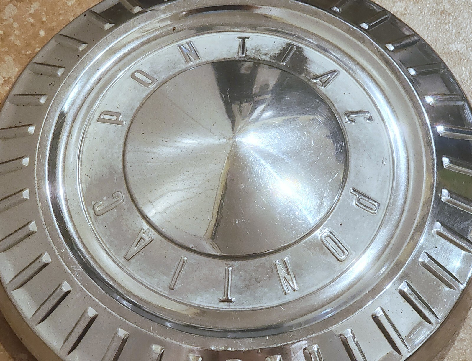 (1) Vintage OEM 1958 Pontiac Star Chief Chieftain Chrome Poverty Dog ...