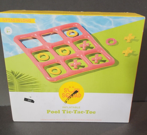 Sun Squad Inflatable Pool Game Tic Tac Toe 3 Foot 10 Inches Beach ...