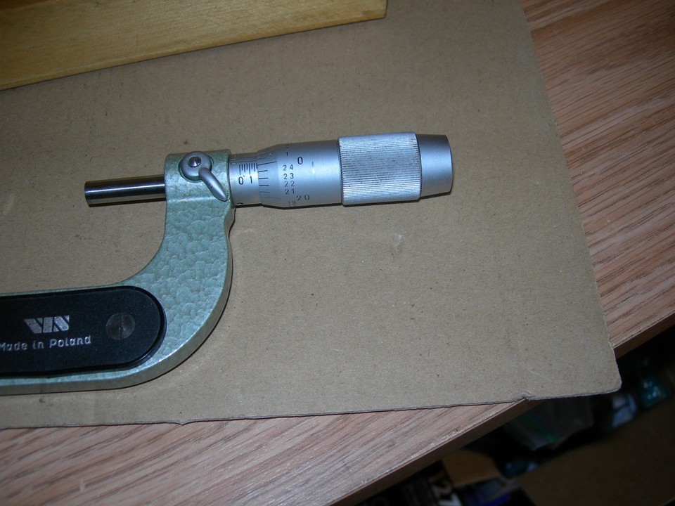 VIS Outside Micrometer 1-2" Carbide Tipped .0001 Vintage Made In Poland ...