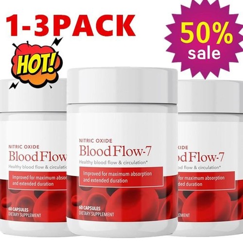#1-3PACK Juvenon Bloodflow-7 Blood Circulation Supplement Nitric Oxide ...