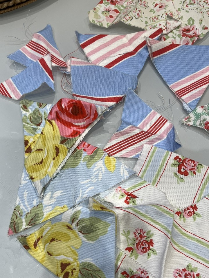 Cath Kidston Fabric Scraps for quilting/crafts floral rose | eBay