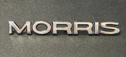 MORRIS - VINTAGE METAL CAR BADGE / EMBLEM 157 X 18 MM | eBay UK