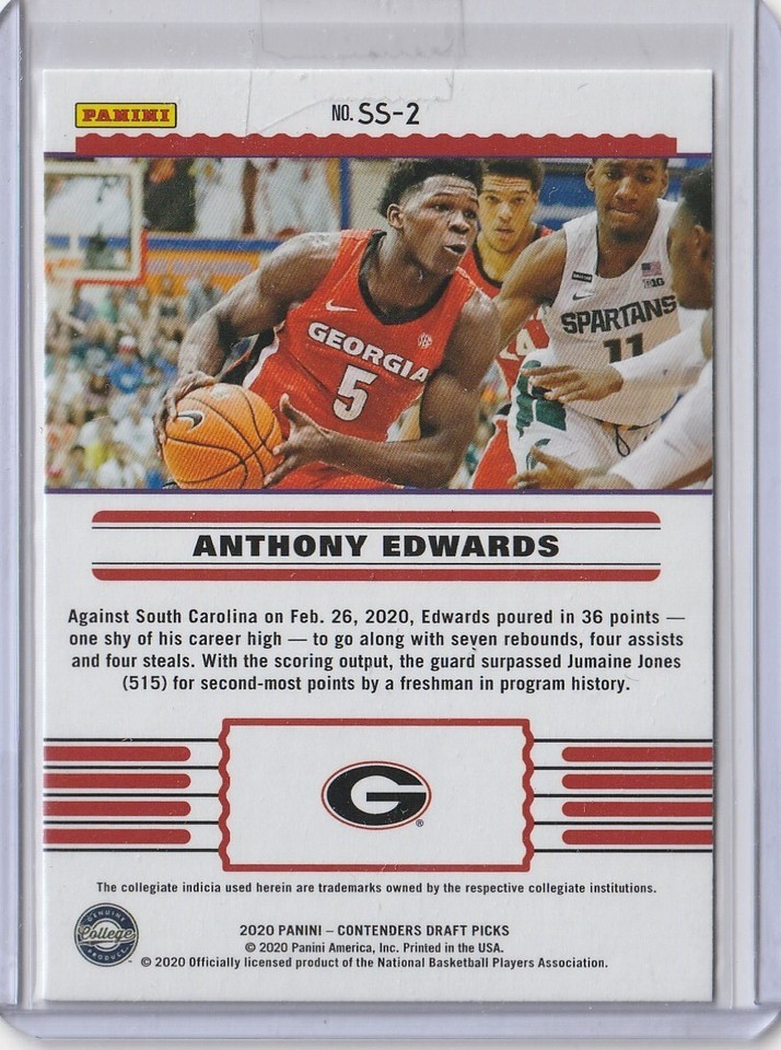 anthony edwards rookie card $$$ minnesota timberwolves superstar | eBay