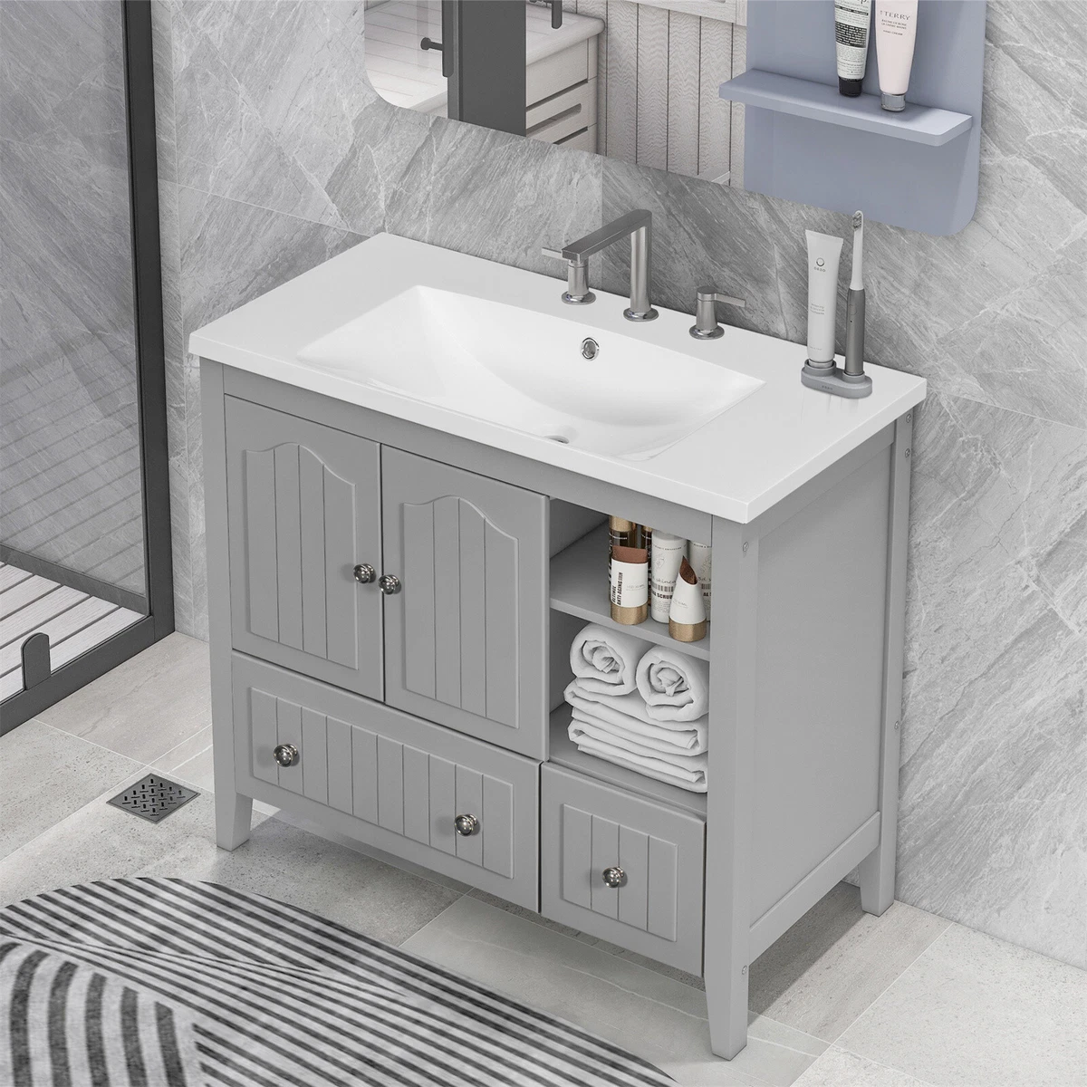 Open Style Bathroom Vanities