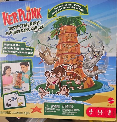 New Mattel Games Kerplunk Rockin’ Tree Party Game for Kids | eBay