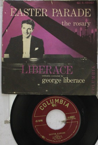 Pop Picture Sleeve 45 George Liberace - Easter Parade / The Rosary On ...
