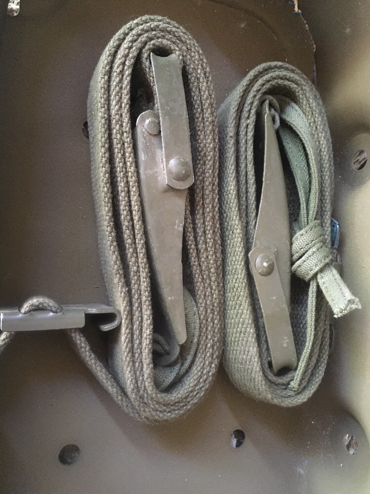 2 Webbing straps green olive drab army US Military OD Medic Stretcher ...