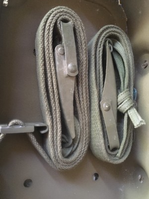 2 Webbing straps green olive drab army US Military OD Medic Stretcher ...