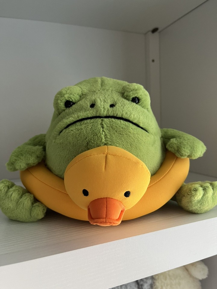 Jellycat Ricky Rain Frog in a Rubber Ring. 🐸 AUTHENTIC‼️ BNWT! Retired ...